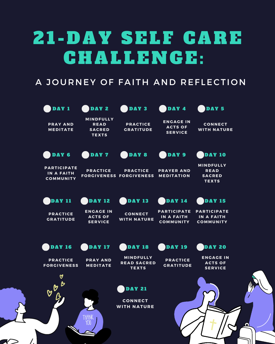 21-Day Self Care Challenge: A Journey of Faith and Reflection - FaithCounts